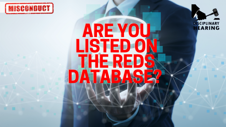 Are You Listed On The R.E.D.S Database?